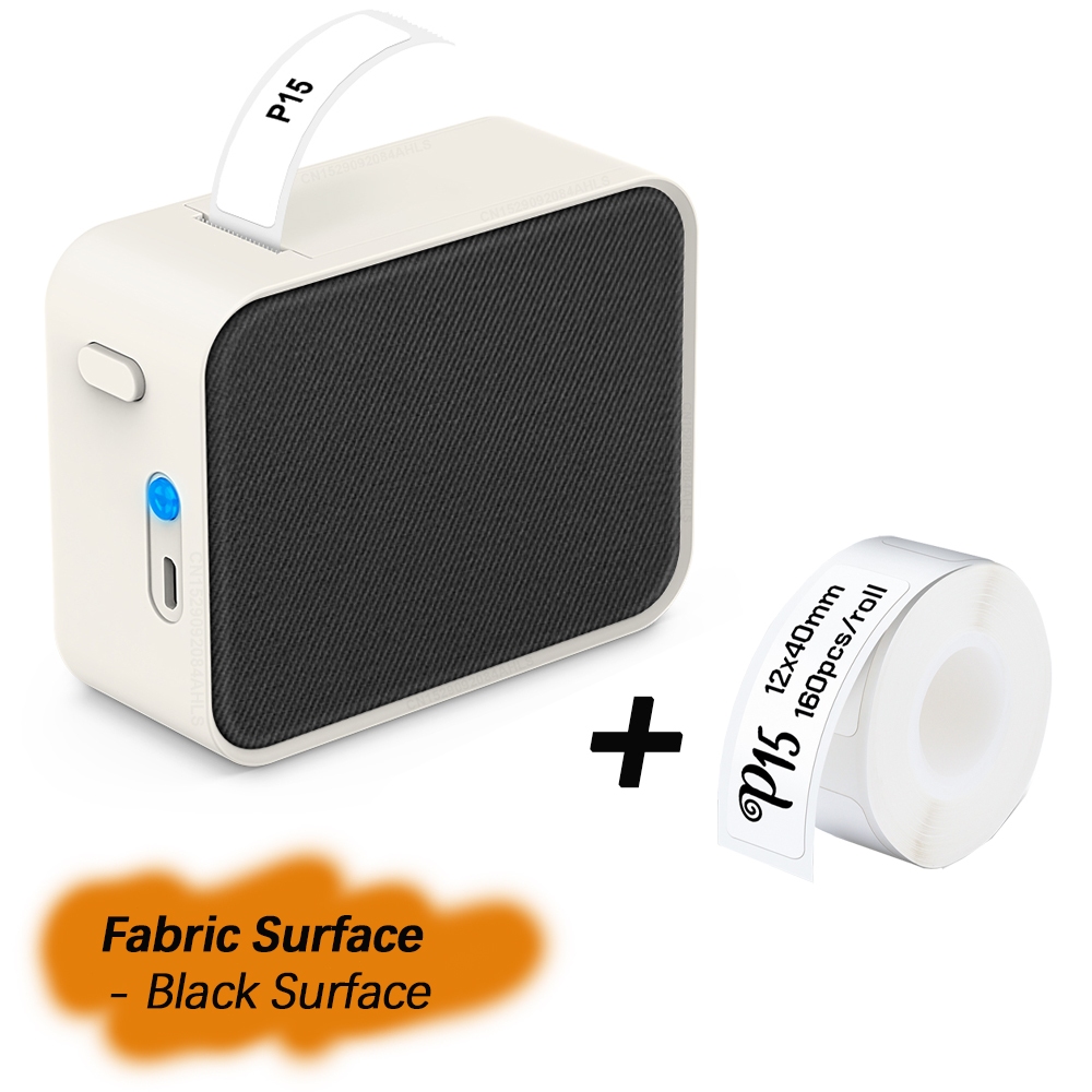 P15 Label tape Thermal Label Printer Portable Bluetooth label machine Similar as D11 D110 D101 ...