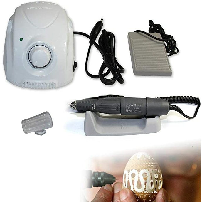 MARATHON N3 Electric Nail Drill Machine SDE H37L1 Handpiece 50000RPM ...