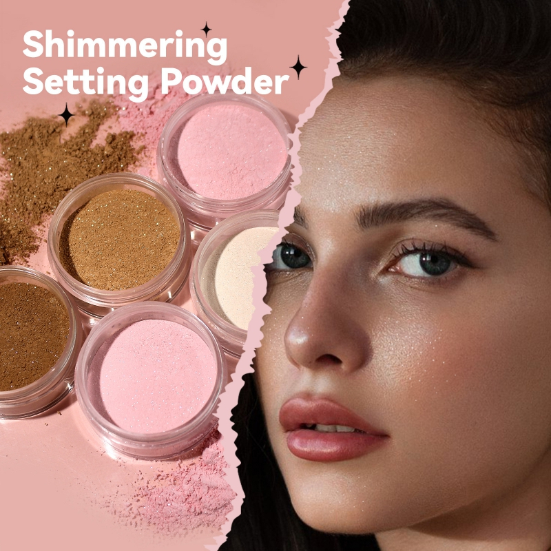 Shimmer Setting Powder Silky Smooth Naturally Modified Airbrushed Look ...