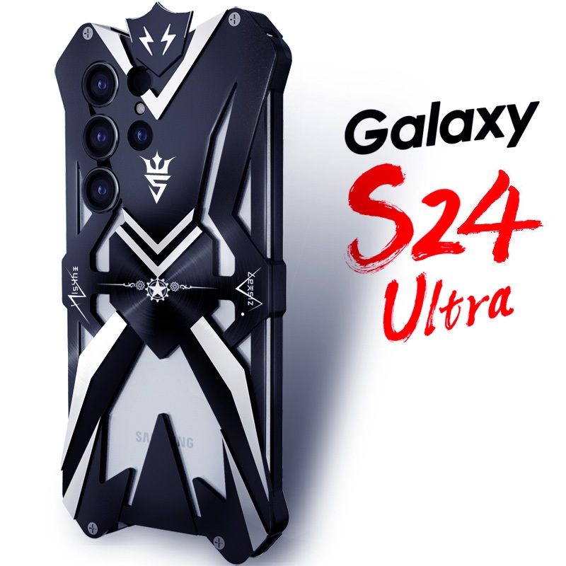Metal Armor Aluminum Back Cover For Samsung Galaxy S24 S23 Ultra S22 ...