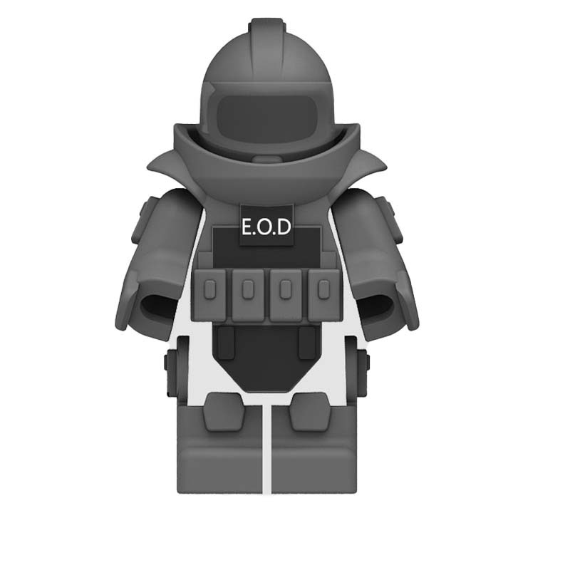 Military Special Forces Assembling Building Blocks Armor Vest EOD ...