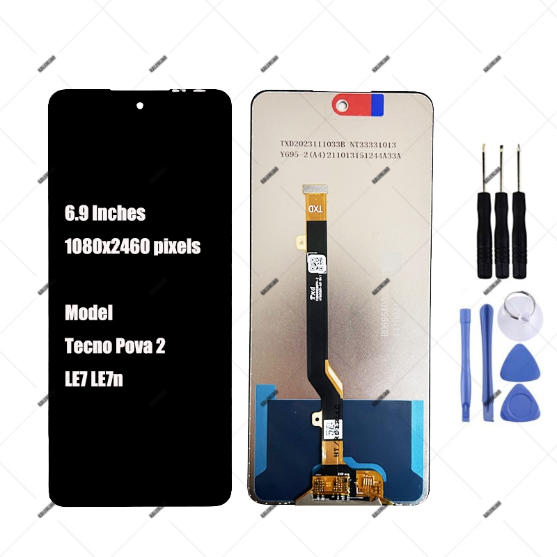 Original Tecno Pova 2 LE7 LCD Display Touch Screen Digitizer Assembly ...
