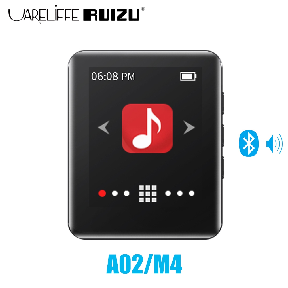 Uareliffe RUIZU M4 A02 Bluetooth Music Player Touch Screen Support SD ...