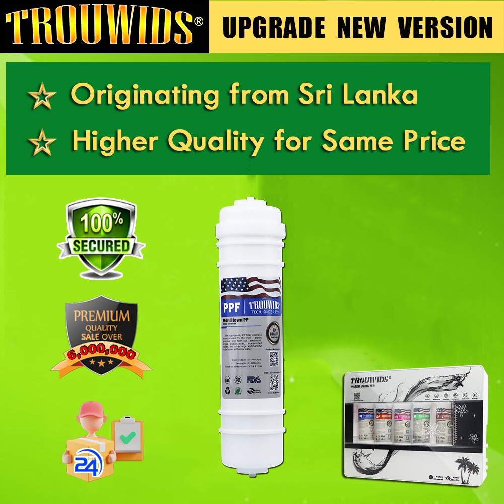 TROUWIDS PP Sediment Water Filter Cartridge 1 Microns 10 Inch Water ...