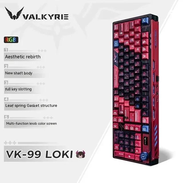 Valkyrie VK99 mechanical keyboard with multifunctional knob, smart ...