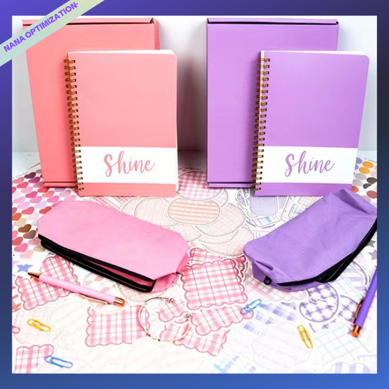 The children's diary set includes a pen and stationery bag suitable for ...