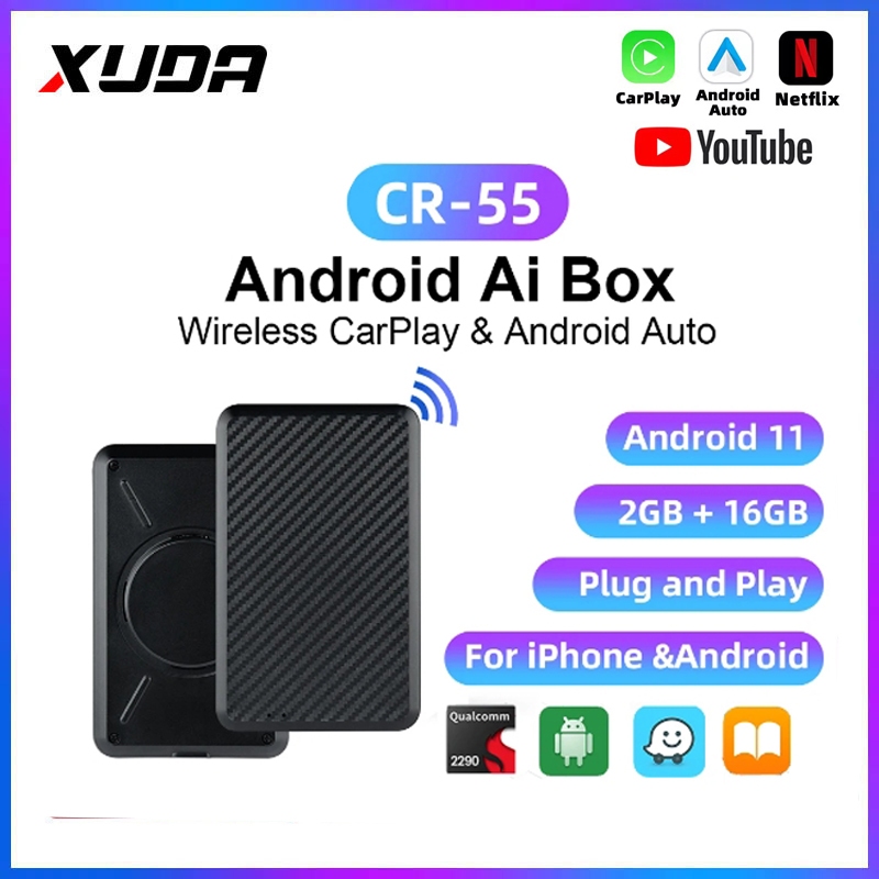 XUDA Original Carplay wired to wireless 3 in 1 CR-55 Wireless CarPlay ...