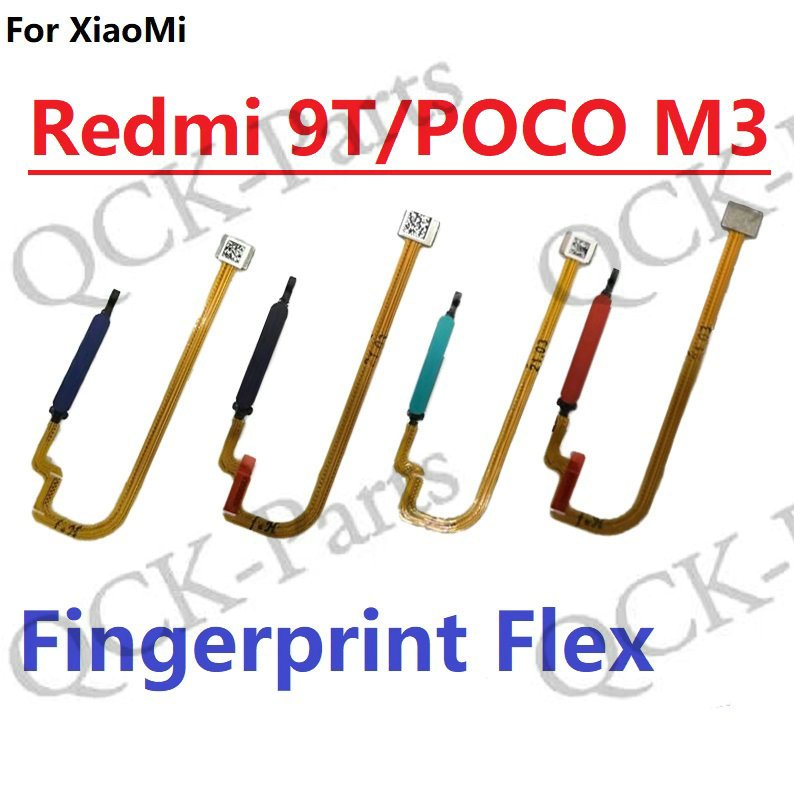 Original For Xiaomi Redmi 9T/ Poco M3 Fingerprint Scanner Home Button ...