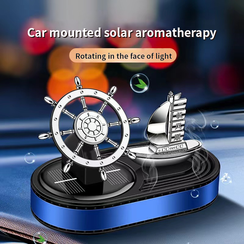Solar Car Aromatherapy Rotating Rudder Hand Fragrance High-End Smooth ...