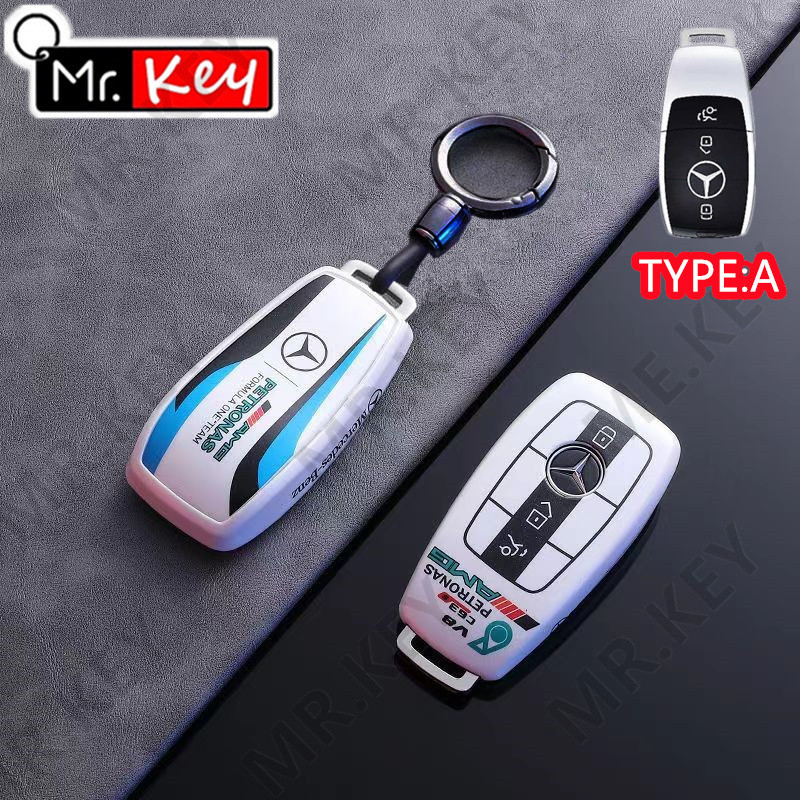【Mr.Key】Rancing Style TPU Key Case Cover For Mercedes Benz AMG C S E ...
