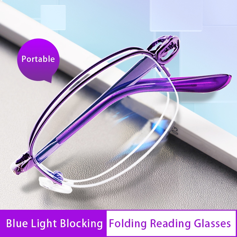 Folding Reading Glasses Anti Blue Ray Anti-fatigue,Ultralight ...