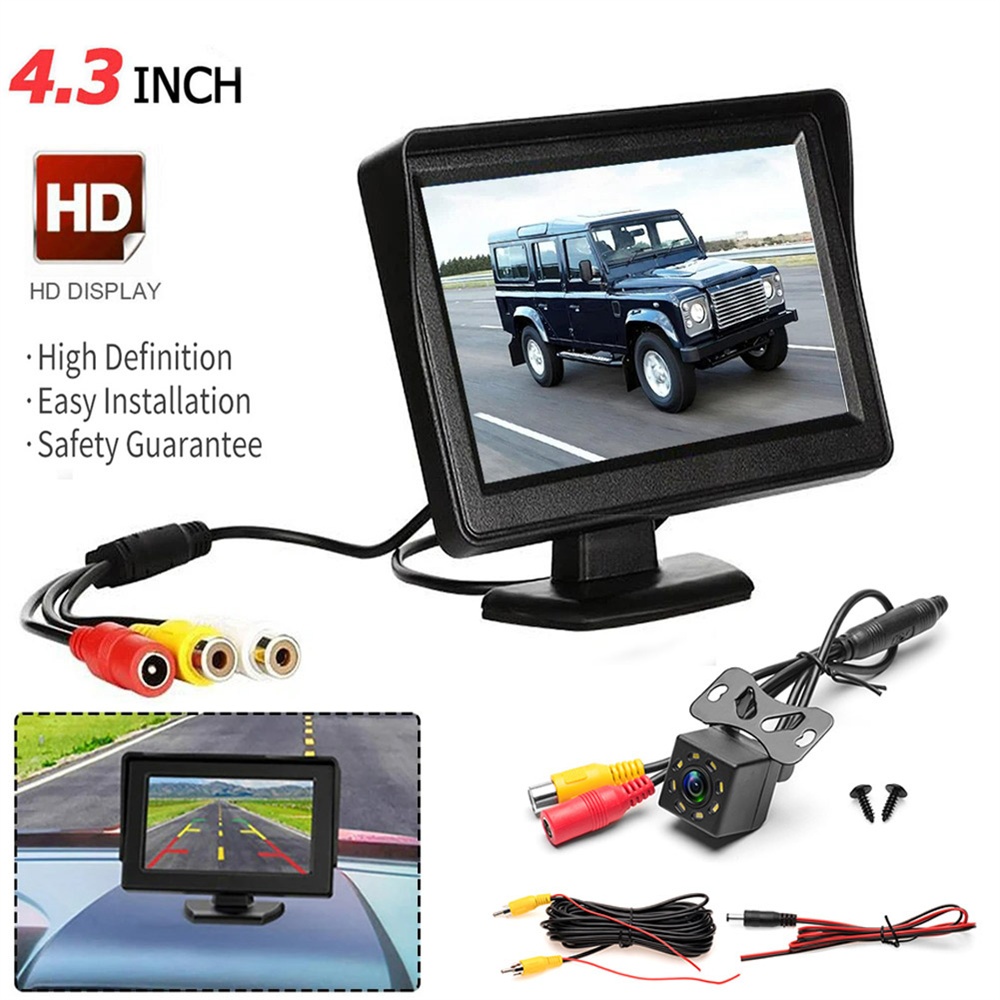 4.3inchReverse Parking Monitor Front Stand Monitor Car LCD Monitor Rear ...