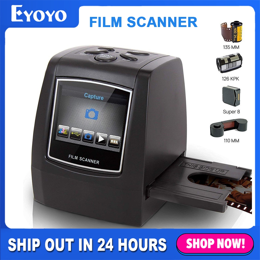 [🔥Super cost-effective🔥]Eyoyo 35mm LCD Film Scanner 2.4 Inch LCD ...