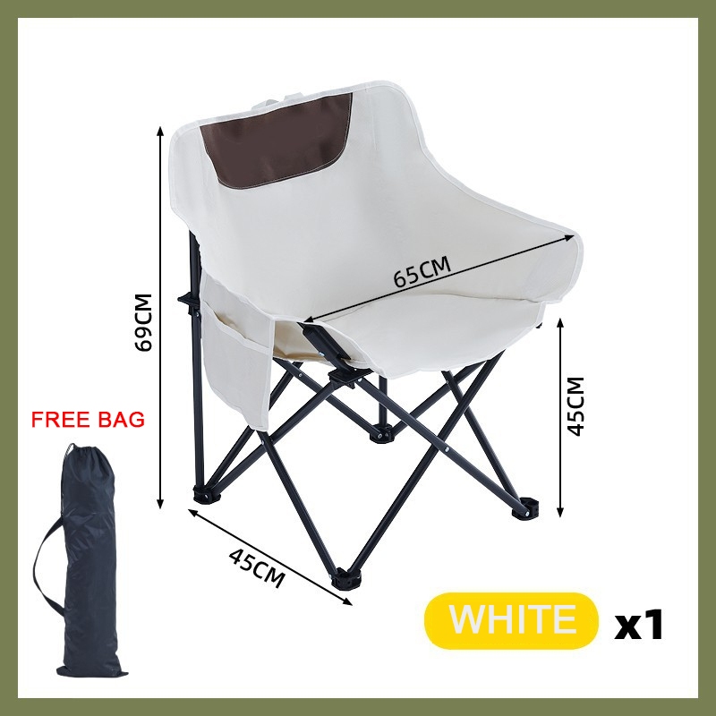【Msia Ready Stock】 Moon Floding Chair Outdoor Camping Chair Hiking ...