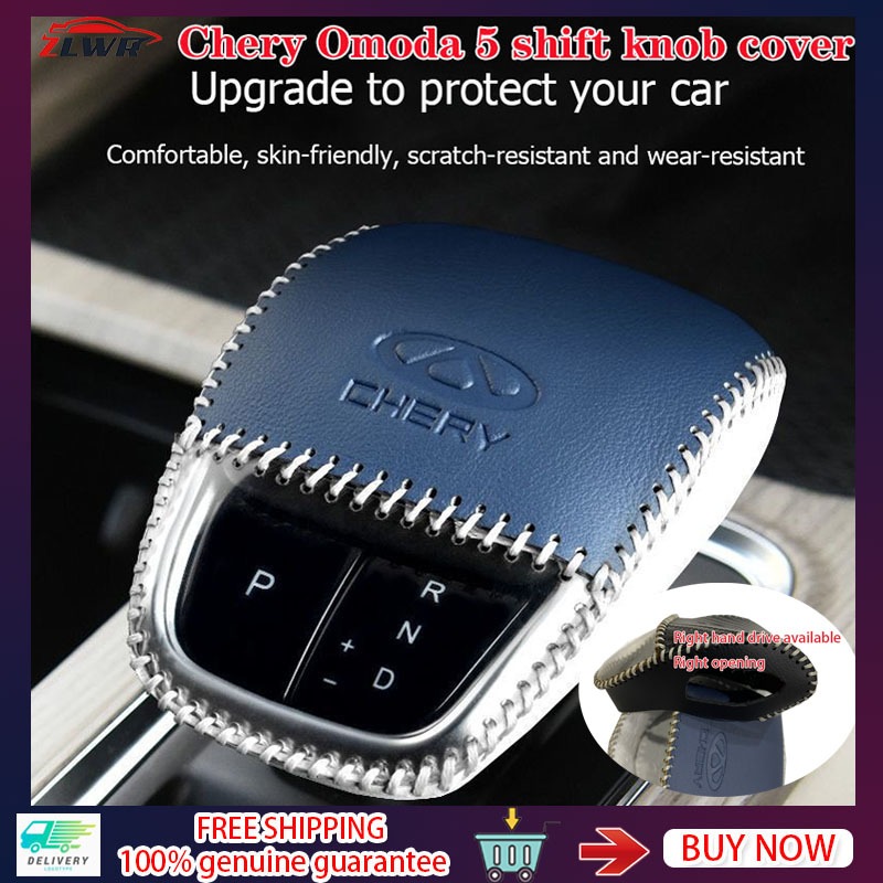 ZLWR Chery Omoda 5 shift knob cover, hand-stitched gear handle cover ...