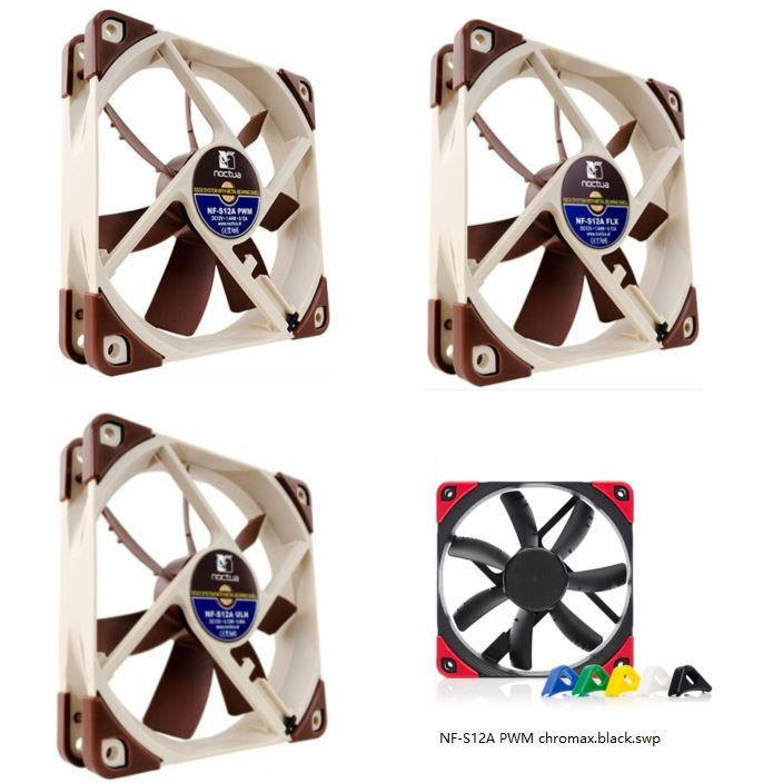NOCTUA NF-S12A 120mm fan PWM FLX ULN for PC cases and coolers | Shopee ...