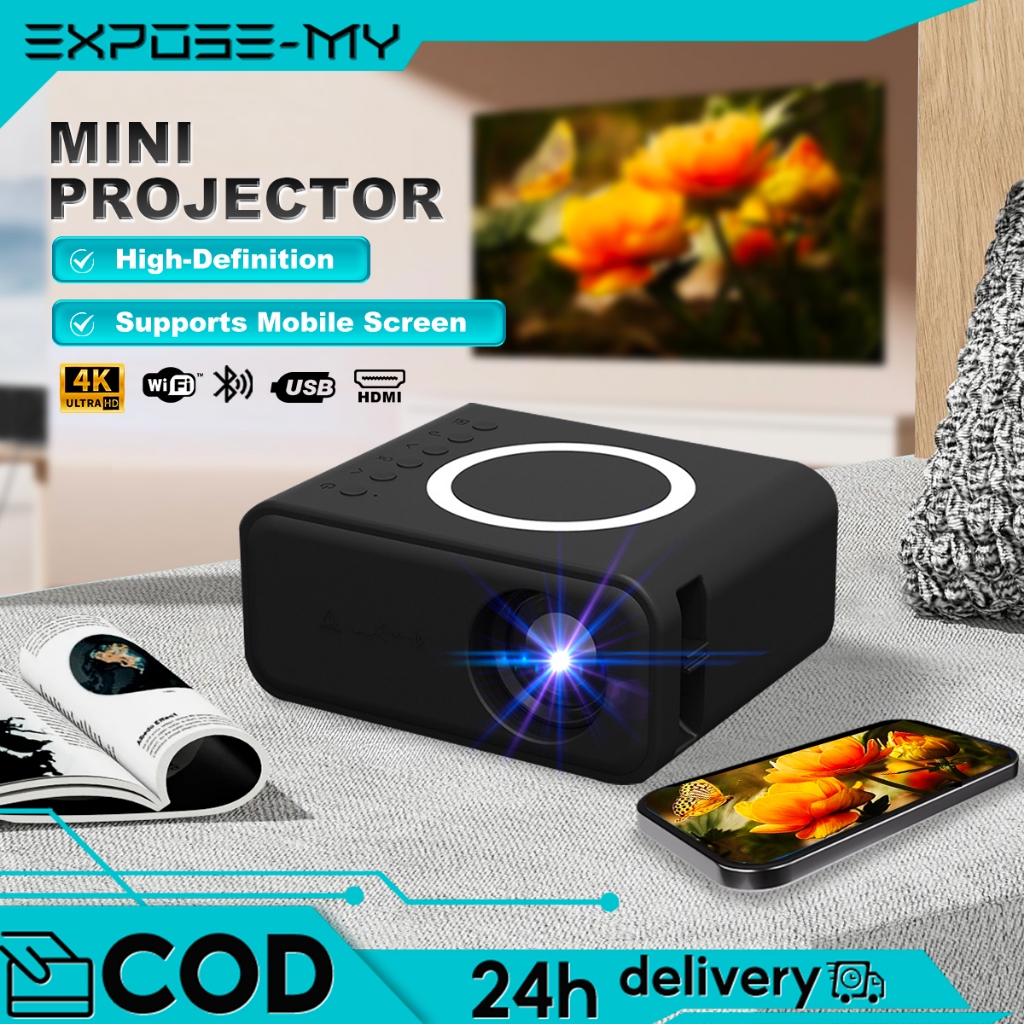 EXPOSE 1080P Portable Mini Projector | Shopee Malaysia