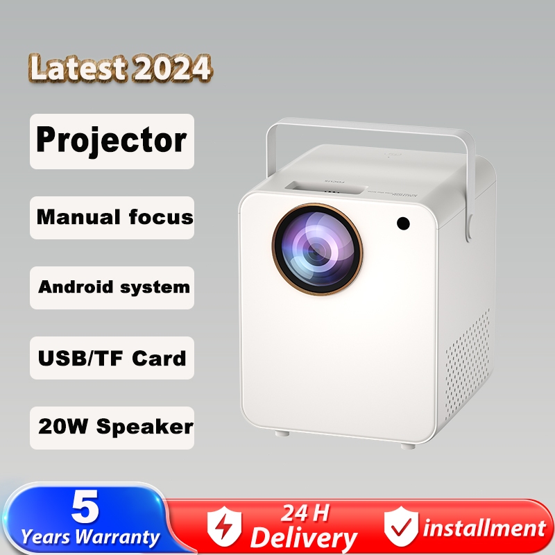 【Built -in Netflix/YouTube】Portable Mini Projector LED 4K 1280P Full HD ...