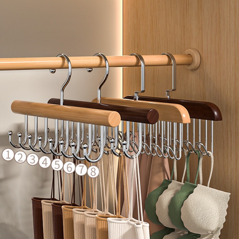 FREE Shipping WindSing Multi-purpose Cloth Hanger Wood Hanger with ...