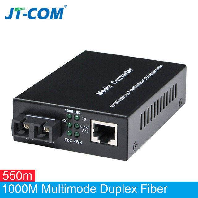 JT-COM SC Gigabit Media Converter with a Built in 1Gb Multimode SC ...