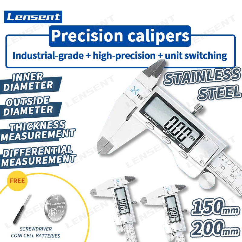 Lensent Stainless Steel Electronic Digital Display Vernier Caliper High ...