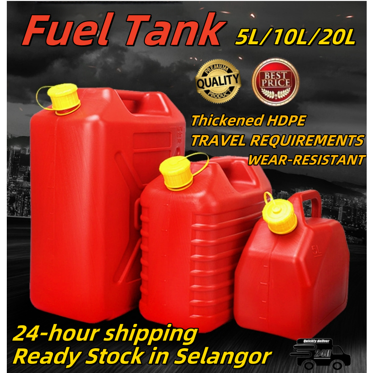 (5L,10L, 20L) Gasoline Tank Jerry Can petrol HDPE reserve fuel tank Oil Tank MotorcycleTong ...