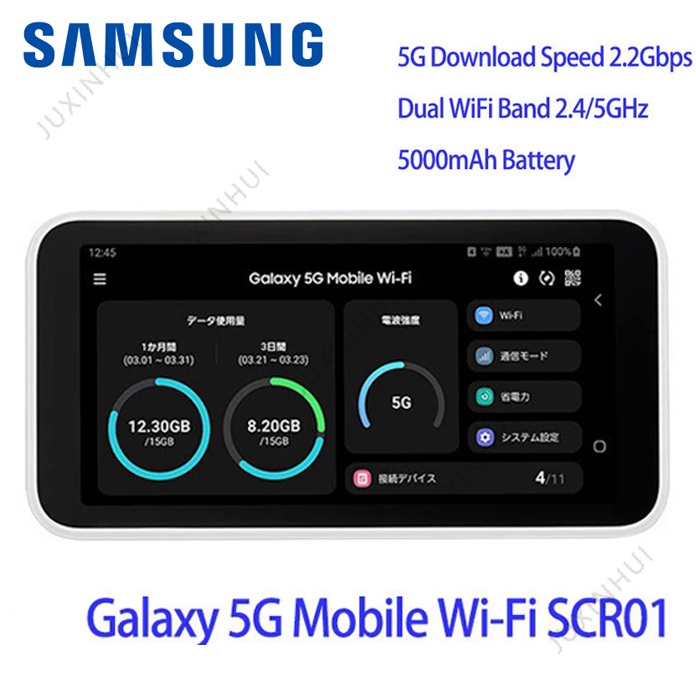 Samsung Galaxy 5G Mobile Wi Fi SCR01 5g 4g Wireless Router Portable ...