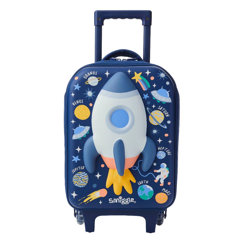 Smiggle Junior SKY HI Hardtop Trolley Bag space Trolley | Shopee Malaysia
