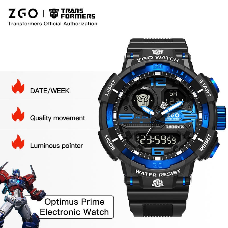 ZGO Electronic Watch Waterproof with Alarm Clock For Men's Student 898 ...