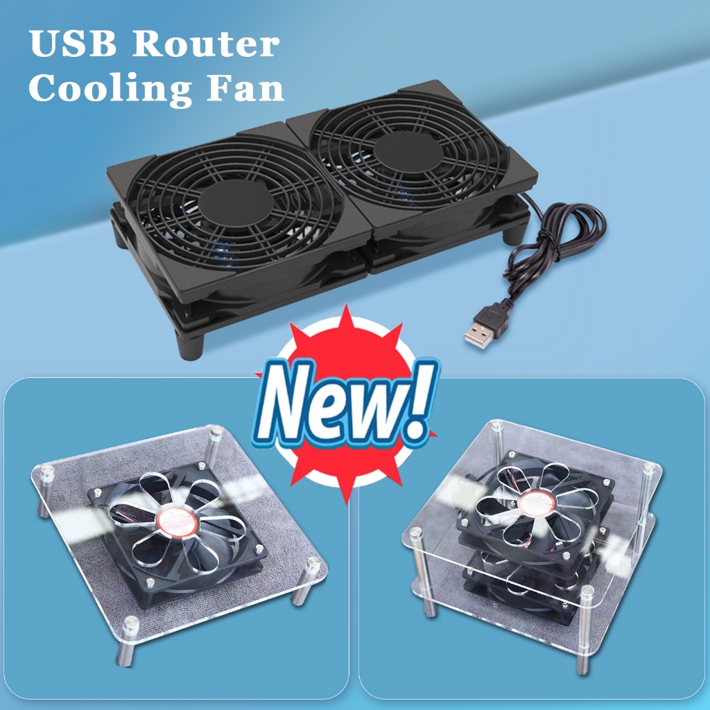 USB Router Fan WiFi Router Wifi Modem Cooling Fan TV Box Router Cool ...