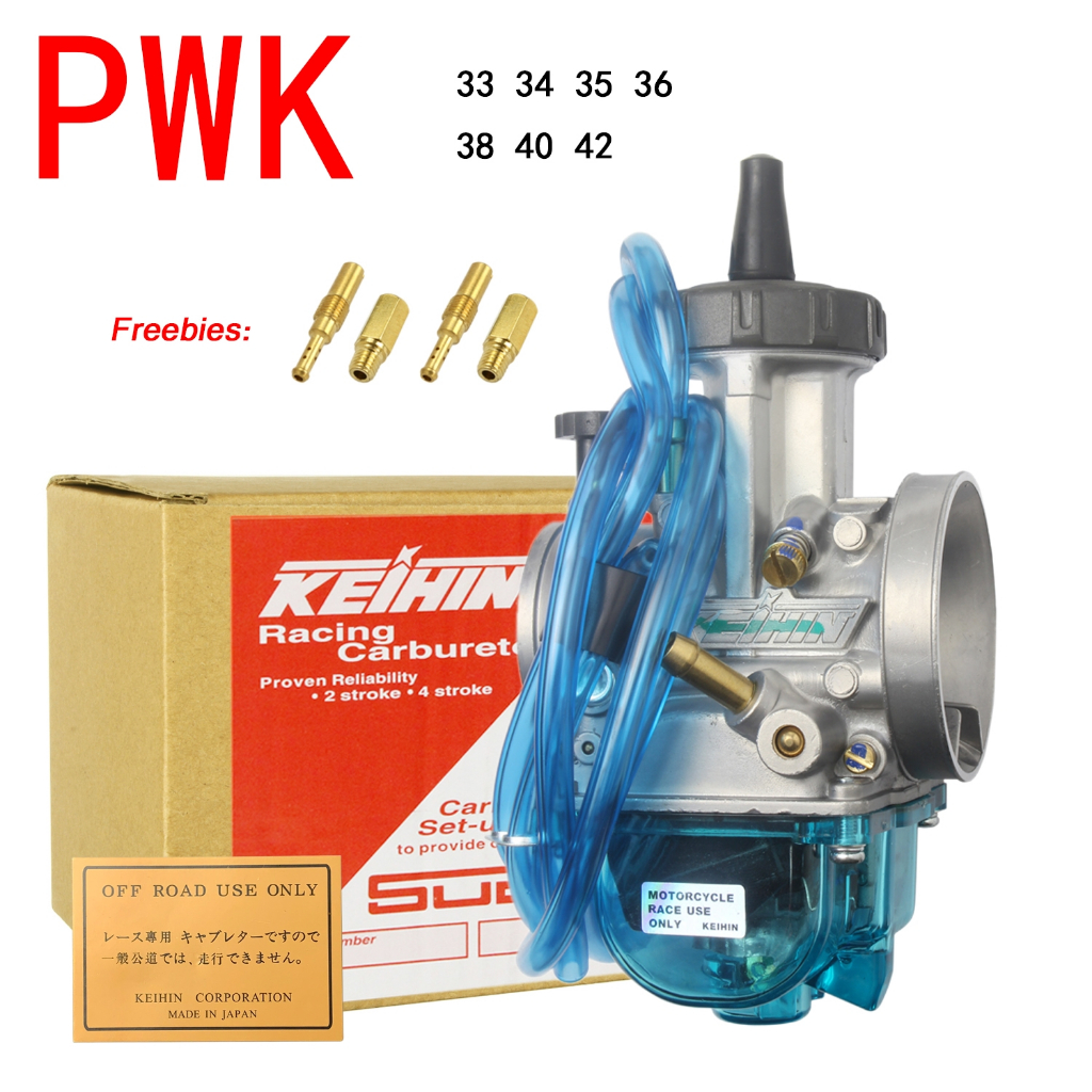 KEIHIN MIKUNI OKO PWK Carburetor 33mm/34mm/35mm/36mm/38mm/40mm/42mm transparent blue bottom ...