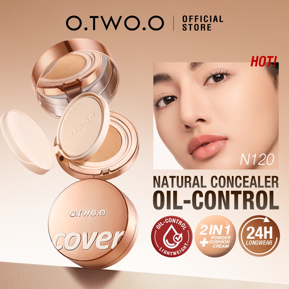 O.TWO.O Foundation & Setting Powder 2 In 1 Face BB Cream Cushion 24J ...