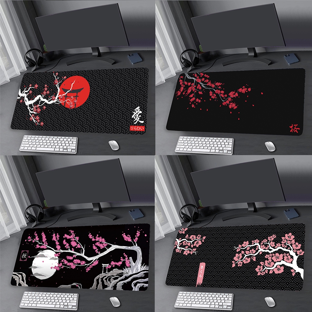 Japanese Style Sakura Mousepad Teclado Mecânico Gamer Mouse Mat XXL ...