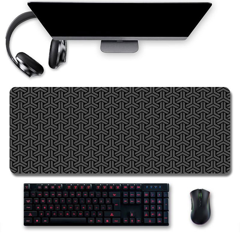 Large Grey Brick Mousepads, Stitched Edge Gaming Mouse Pad, Non-Slip ...