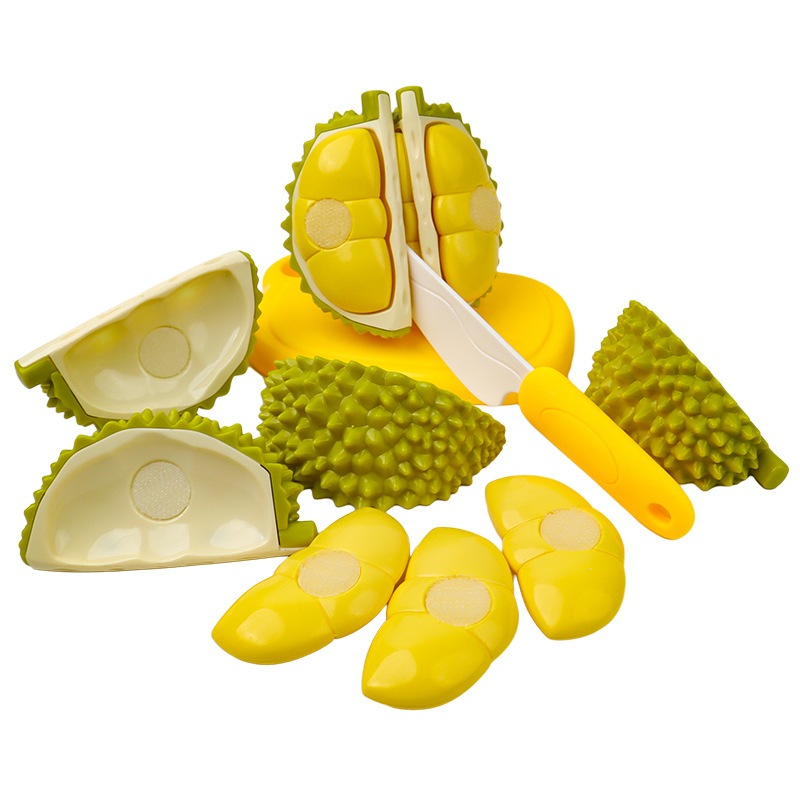 Cutable Fruits Vegetables Simulation Kitchen Pretend Play Toys Durian ...