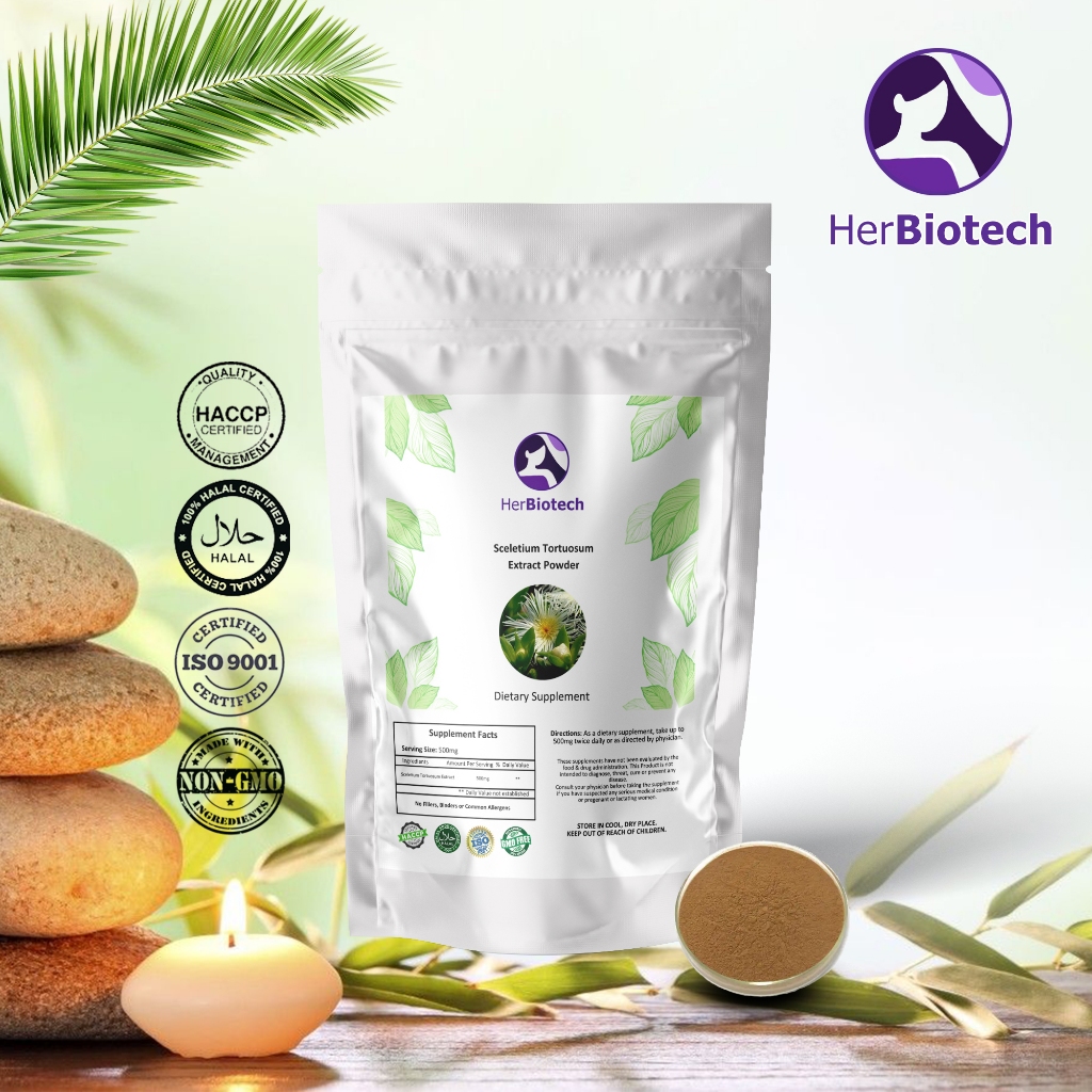 [HerBiotech] Sceletium Tortuosum Extract Powder: Mood, Stress, Anxiety ...