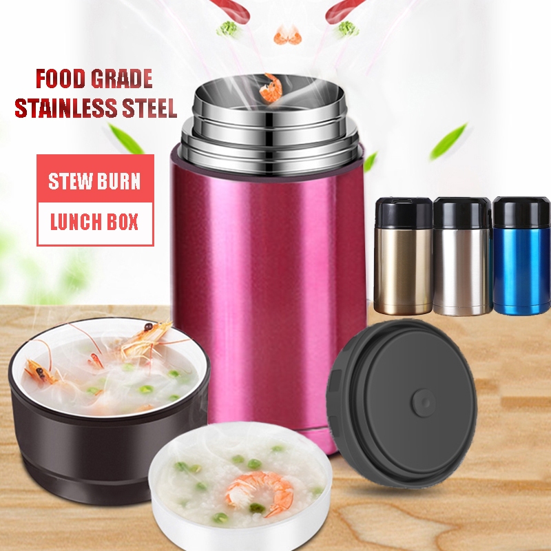 1.5L Insulated Lunch Box 304 Stainless Steel Thermos Food Container ...