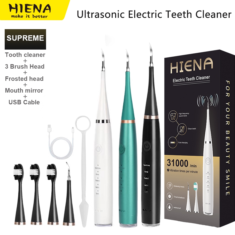 HIENA Teeth Cleaner Tartar Ultrasonic Tooth Cleaner Teeth Whitening ...
