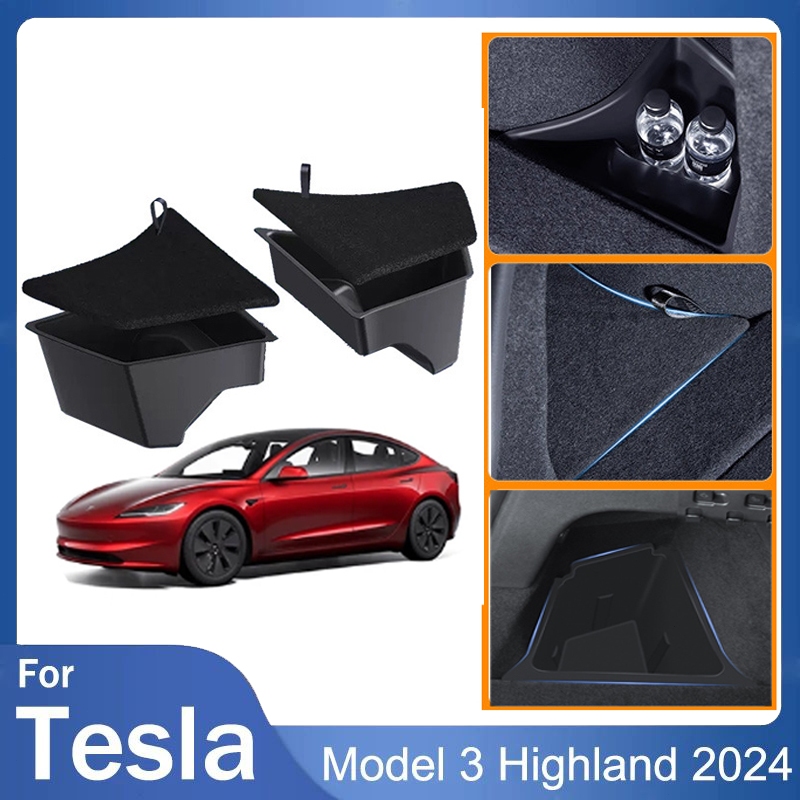 Trunk Storage Box For Tesla Model 3 Highland 2024 Rear Trunk Side ...