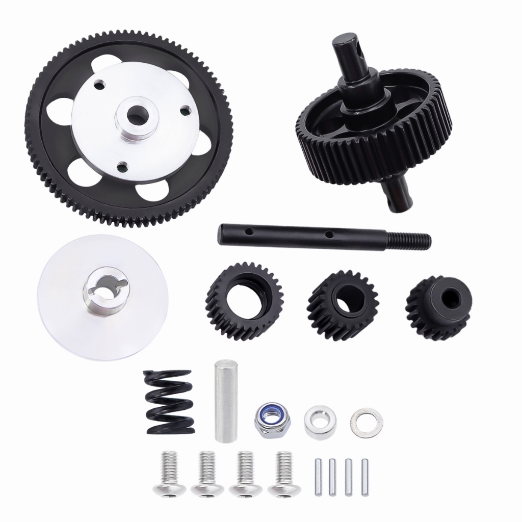 RC Car Transmission All Metal Internal Gears Set with Motor Gear for 1/ ...