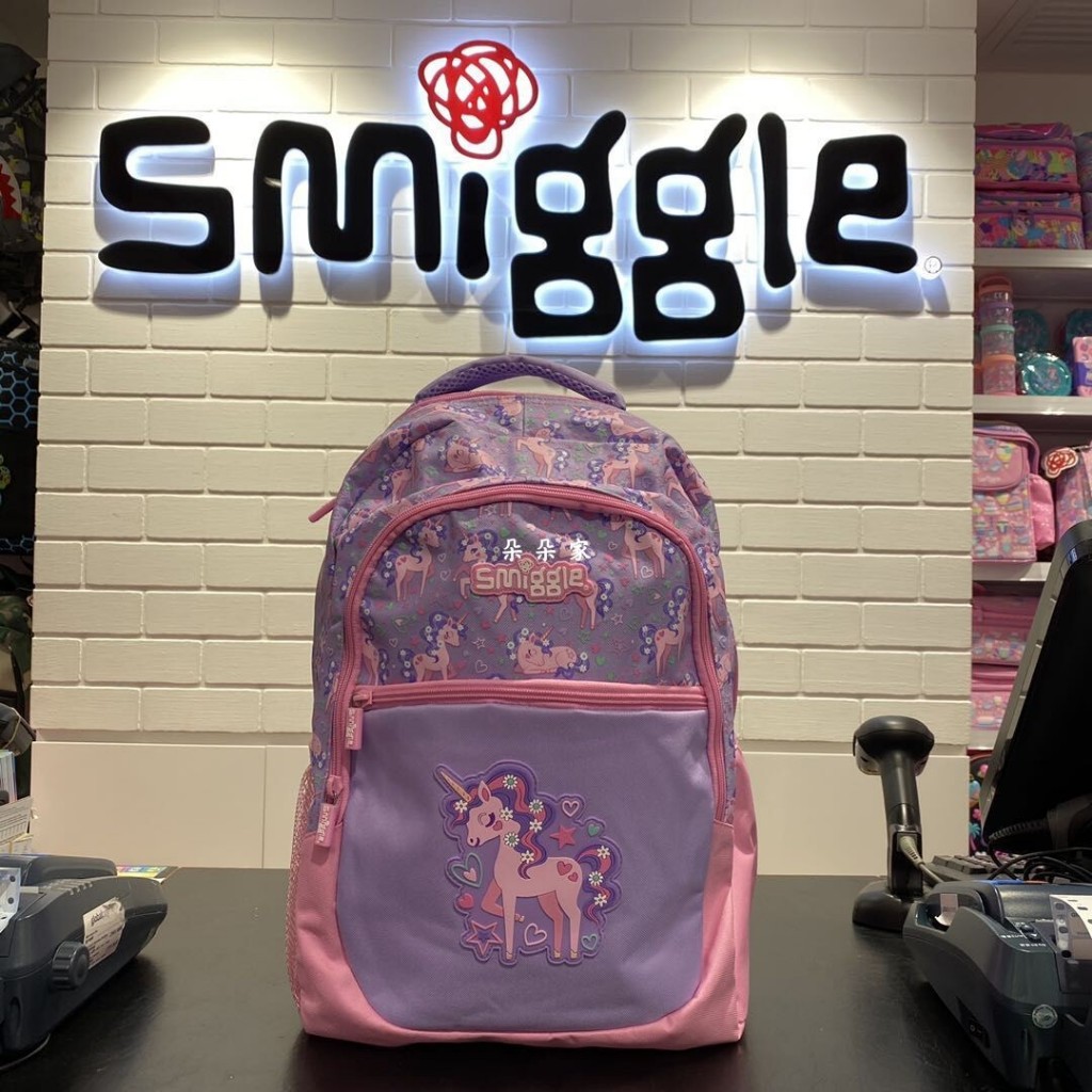 [READY STOCK] [ORIGINAL] Smiggle schoolbag BOY AND GIRL Backpack Purple ...