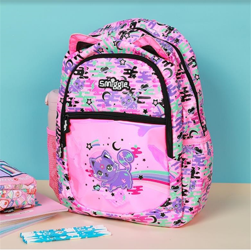 [READY STOCK] [ORIGINAL] Smiggle schoolbag BOY AND GIRL Backpack Purple ...