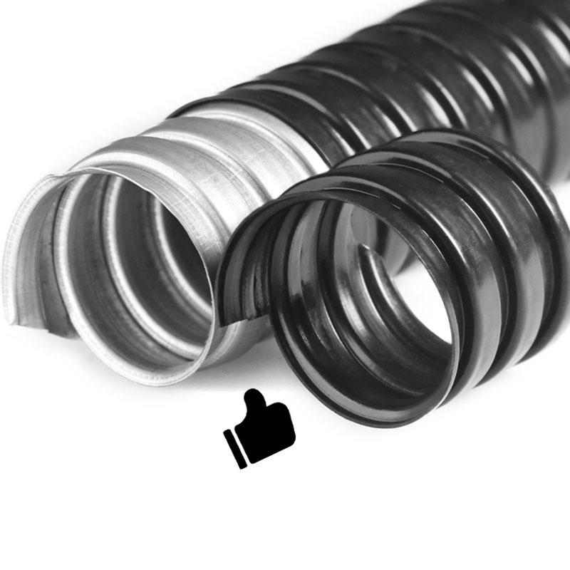 Thick Plastic-coated Metal Hose Corrugated Tube Wire Cable Threading ...