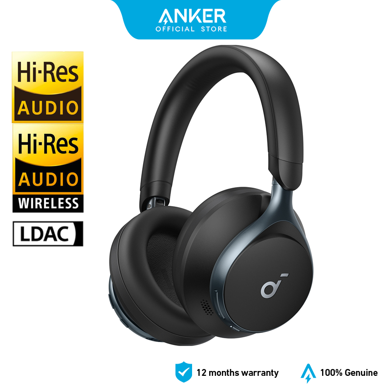 Soundcore by Anker Space One Headphones Hi-Res Sound Hybrid Active ...