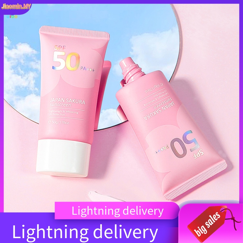 UIUO LAIKOU Face Body Whitening Sakura Sunscreen Cream Moisturizing Brightening Refreshing ...