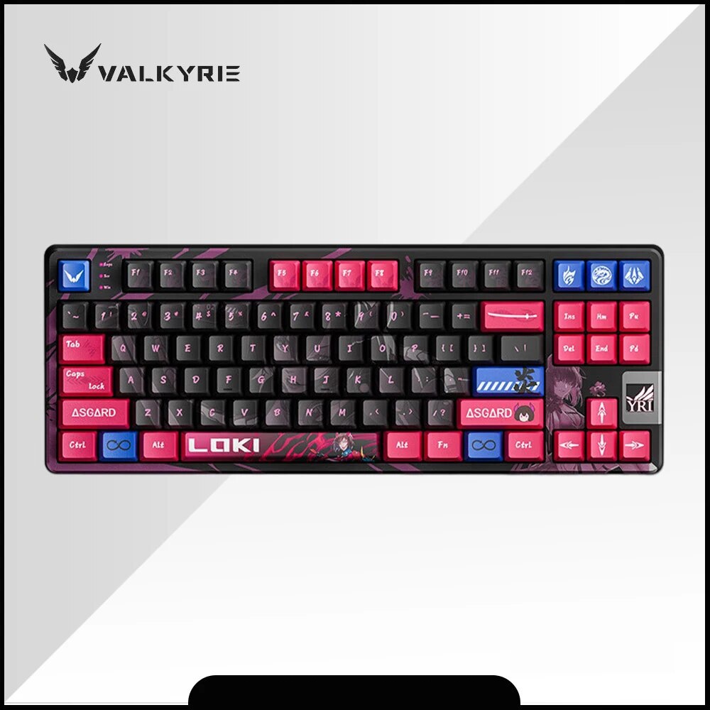 VALKYRIE VK87 Mechanical Keyboard 87 Keys Hot Swap TFT Color Screen ...