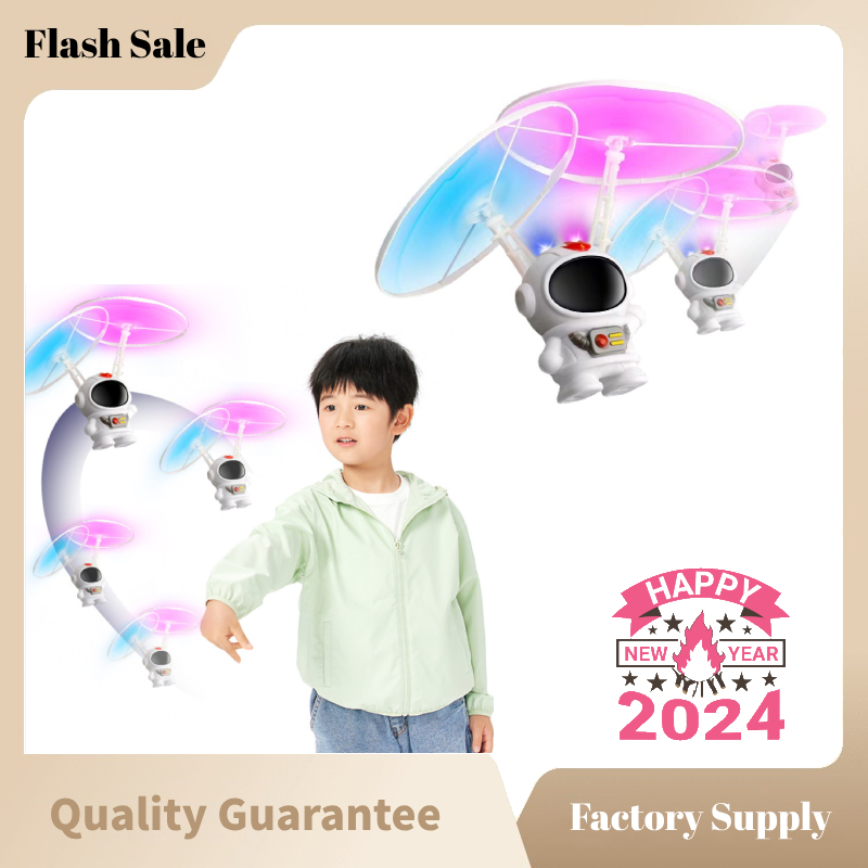 Spaceman Design Hand Sensor Induction Aircraft Toy with LED Light-up ...