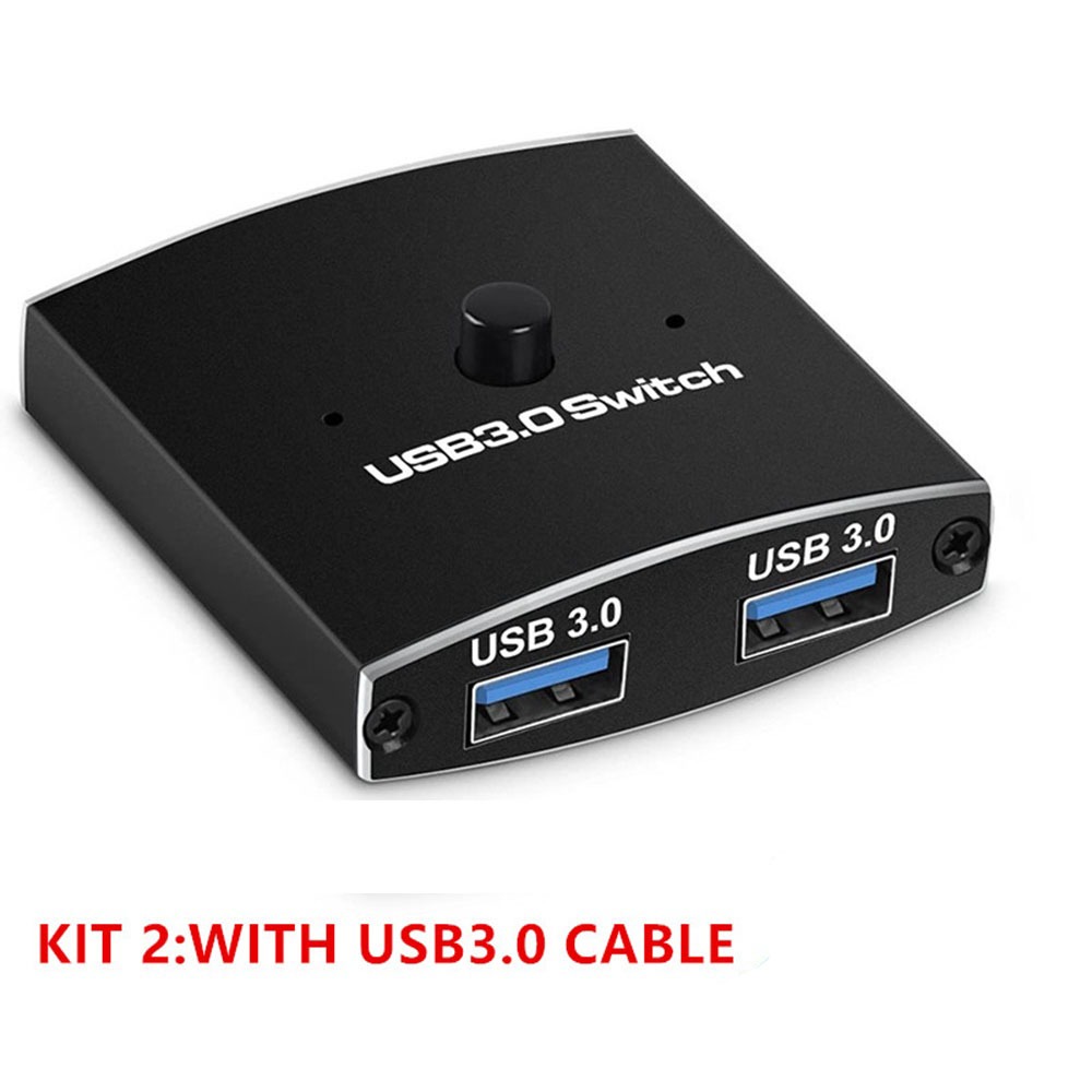 USB Switch KVM 3.0 HUB Switcher Selector for Computer two-way Sharing ...