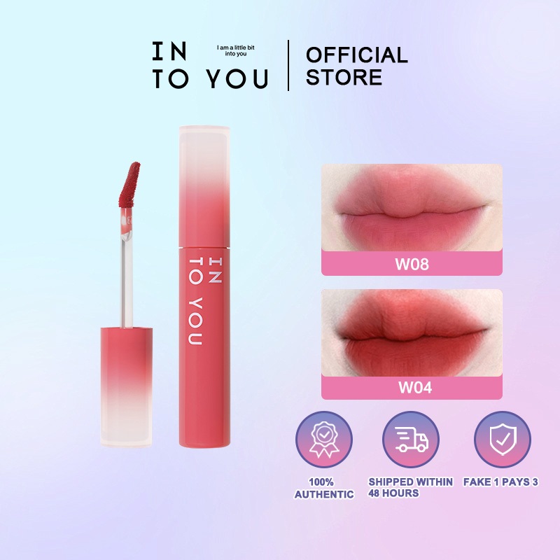 INTO YOU genuine water mist lip glaze soft mist matte transparent mist ...