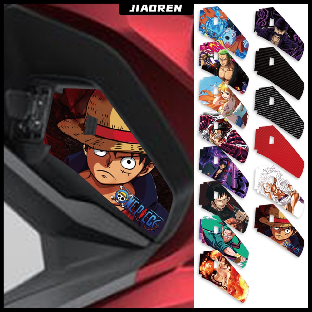 Honda adv 160 side lid carbon fiber sticker waterproof luffy zorro one ...